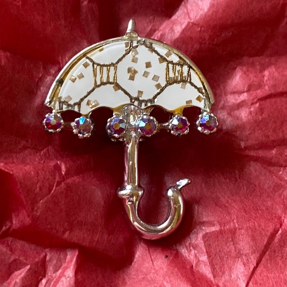 Jewelry | The Cutest Little Umbrella Brooch Pin | Poshmark